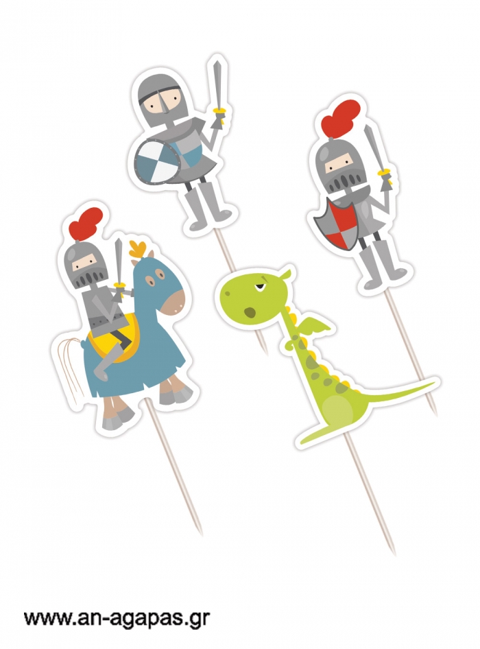Cupcake Toppers Knight - An-agapas