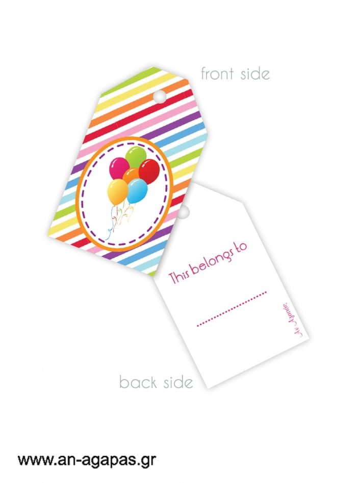 Gift tags Happy Birthday - An-agapas