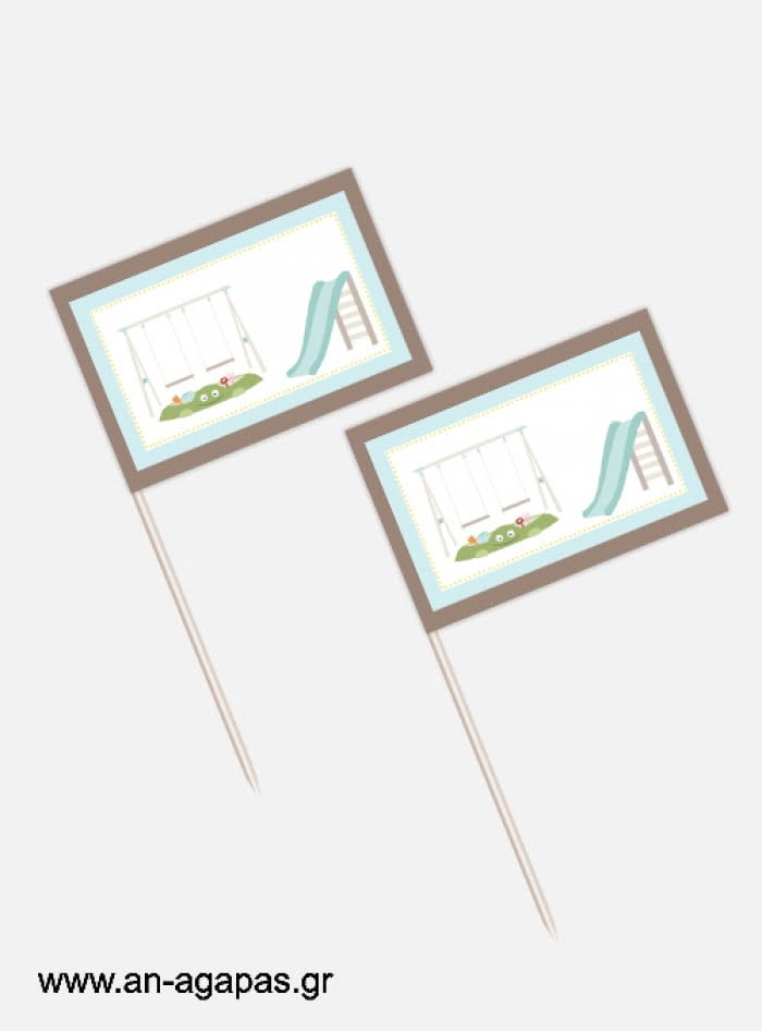 Toothpick flags Playground - An-agapas